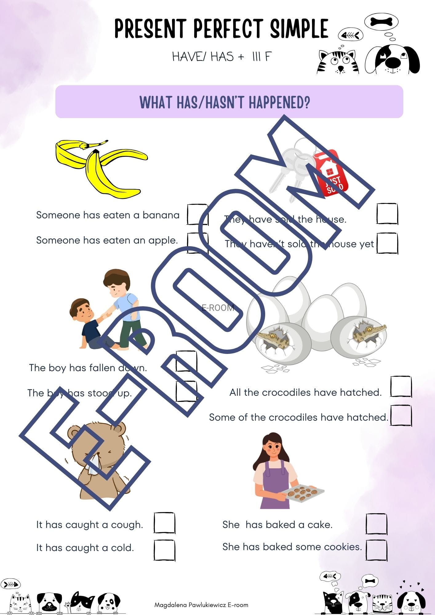 PRESENT PERFECT SIMPLE A2 E-Room